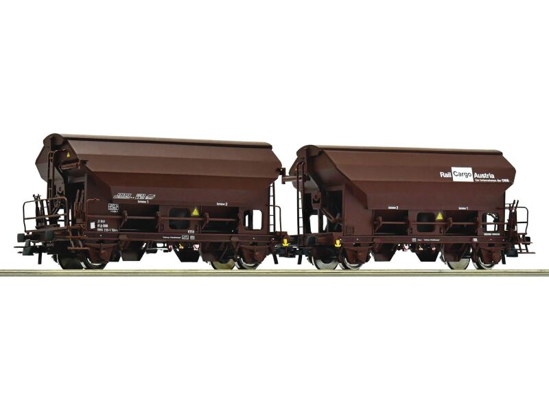 Roco H0 76022 - Schwenkdachwagen-Doppeleinheit (ÖBB) - Modelleisenbah ...