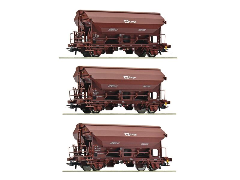 Roco H0 6600078 - 3-tlg Set: Schwenkdachwagen Cargo (CD) - Modelleise, 137,90