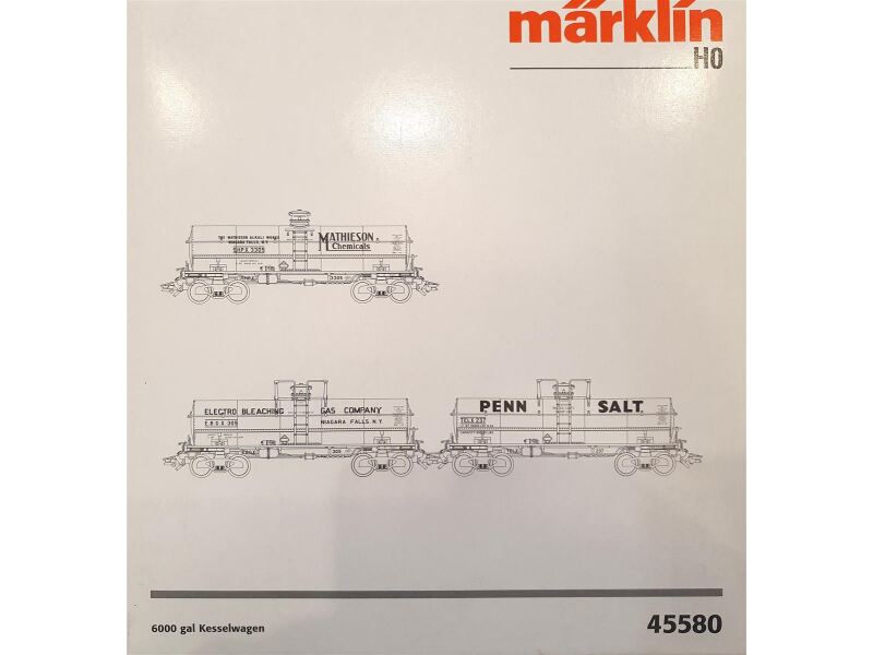Märklin 45580 Spur H0 Güterwagen Set 6000 Gal Kesselwagen Set 3-teili ...