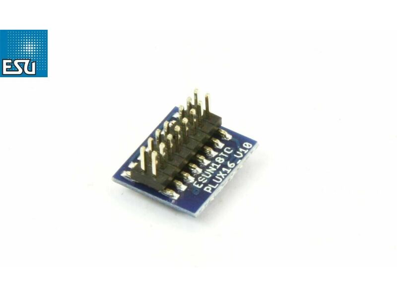 ESU 51996 Adapterplatine, 18-pol Next-18 Buchse auf PluX16 - Modellei ...